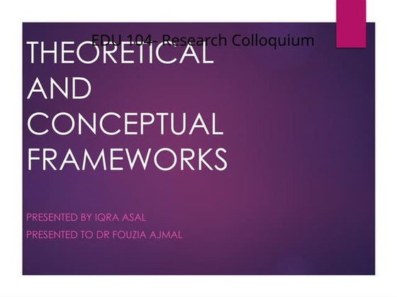 Conceptual framework | PPT