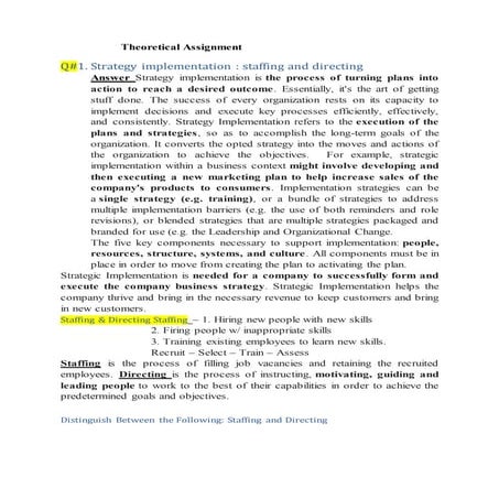 Theoretical assignment 1 final | DOCX