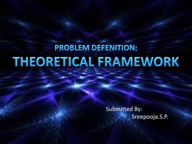 Writing the Theoretical and Conceptual Framework of a Quantitative ...