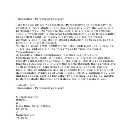 Theoretical Perspectives Essay The text discusses Theoretical.docx