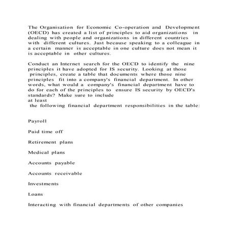 The Organisation for Economic Co-operation and Development (OECD) h | DOCX