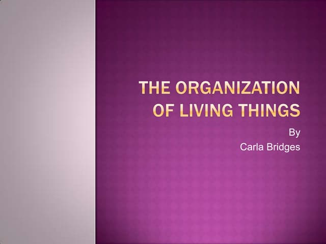 Levels of structural organization | PPTX