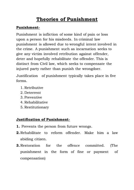 Punishment | PPTX