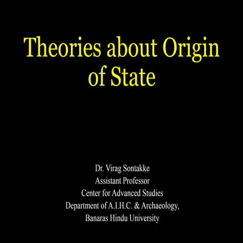 Theories About Origin of State | PPTX