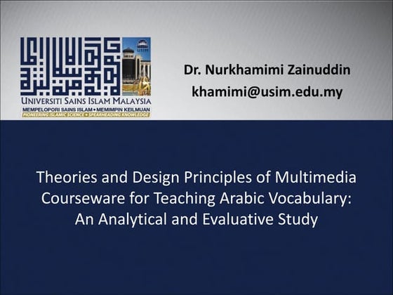 Effect of Multimedia Design Principles on Situational Interest of Adult ...