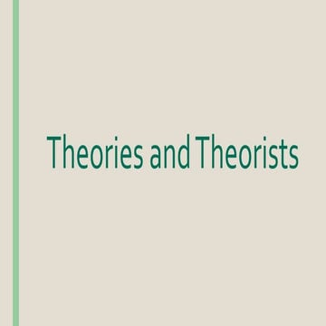 Theories and Theorists | PPT