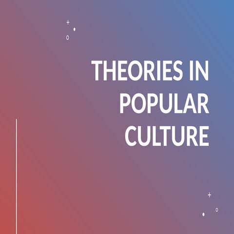 Popular Culture and the Media | PDF