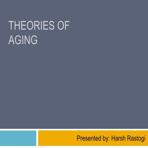 The aging ppt | PPTX
