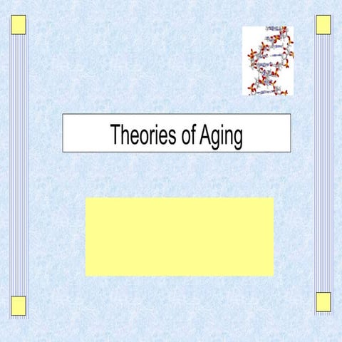 theories of aging gerodontology a dillemma.ppt
