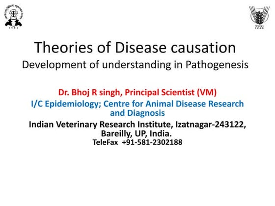 Concepts of disease causation | PPT