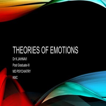 Theories of emotions.pptx,emotional connection. | PPTX