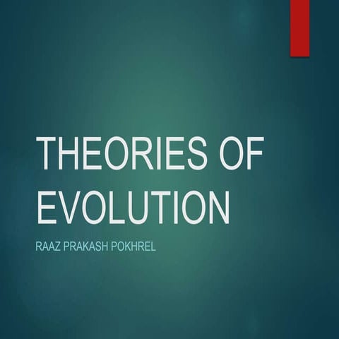 Theories of evolution | PPTX