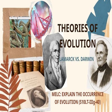 THEORIES_OF_EVOLUTUON SCIENCE 10 QUARTER | PPTX