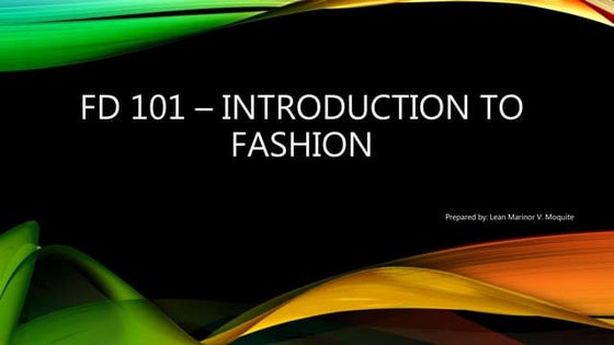Theories of fashion movement | PPTX | Fashion Trends | Style & Fashion