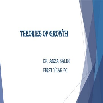 theories of growth and development- orthodontics | PPTX