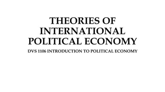 Global Trends Chap 3 Note.pdf | Political Issues & policy | Politics
