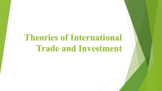 International Trade.ppt | Commodities | Economy