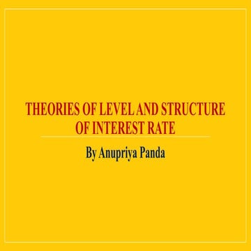 Theories of Level and Structure of Interest Rate.pptx