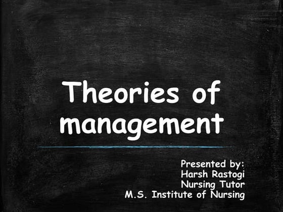Organization theories | PPT