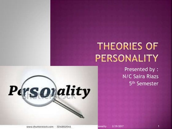 Personality, type and trait theory | PPT