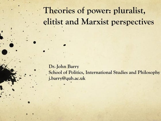 Four theories in power | PPT