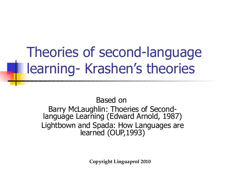 Theories Of Second Language Learning theories-of-second-language-learning