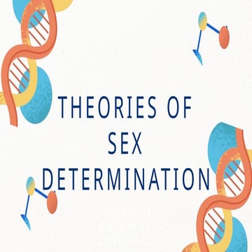 Botany Theories Of Sex Determination Pptx