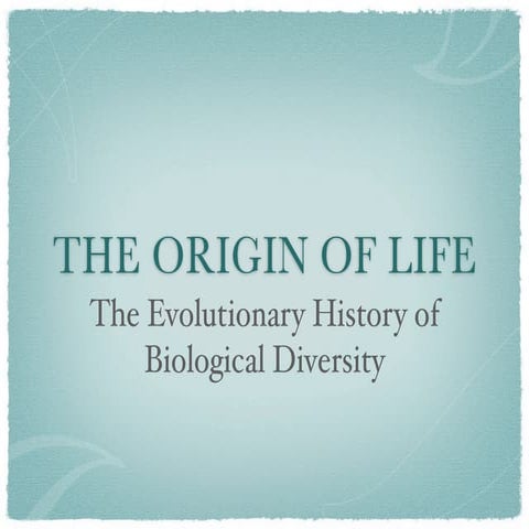 Origin of life | PDF