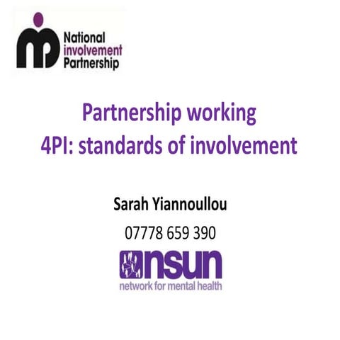 The Origins of 4PI Presentation - Sarah Yiannoullou - NSUN (18.09.2014 ...