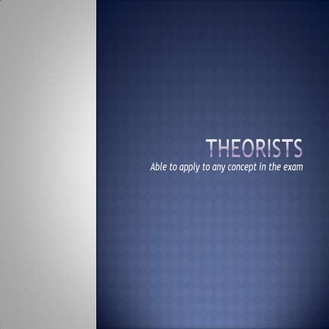 Theorists | PPTX