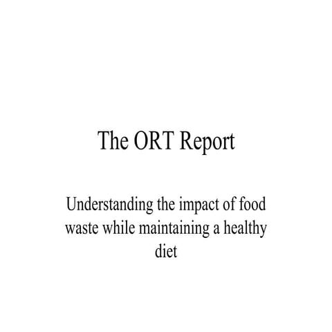 The ort report | PPT