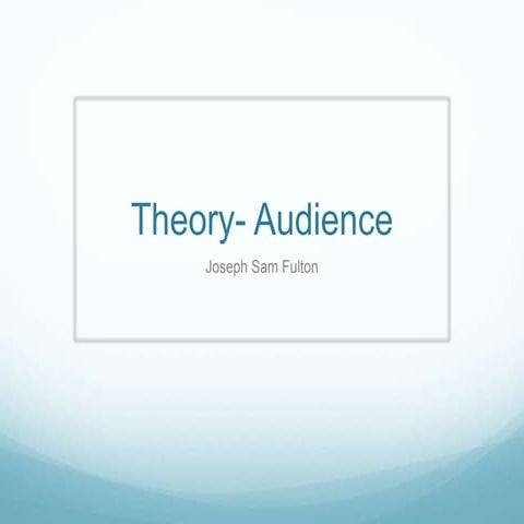 Theory audience pro-forma-5 | PPTX | Internet for Beginners | Internet