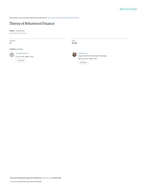 Behavioral Economics in Management Decision Making | PDF