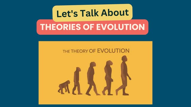 Theories of evolution | PPTX