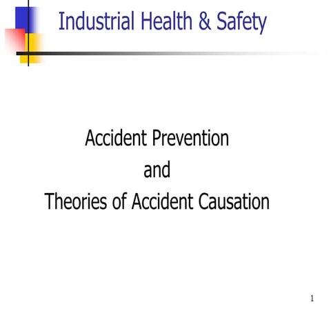 Theories of accident causation | PPT