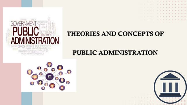 Definition & Concepts of Public Administration | PPT