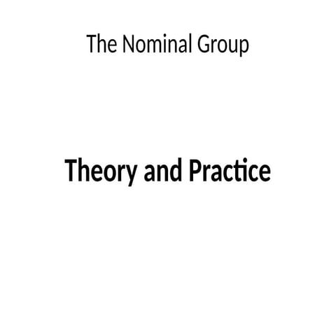 Theory and practice The Nominal Group for Pre-service teachers.pptx