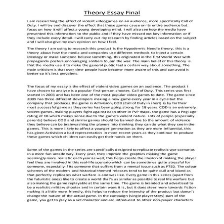 Theory essay final | PDF