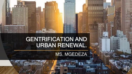 Gentrification | PPTX | Housing Market | Economy
