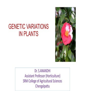 Genetic Variations In Plants | PPT