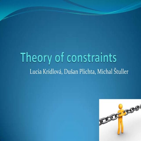 Theory Of Constraints | PPTX