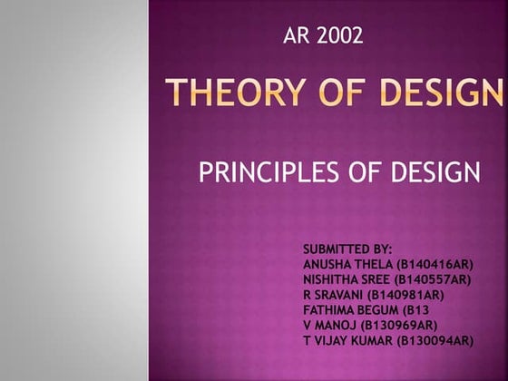 Lecture 2 - Organization of form and space | PDF | Interior Decorating | Home & Garden