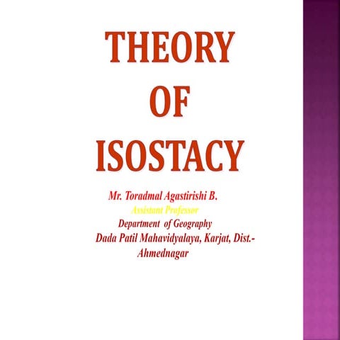 Davis Theory -William Morris Davis- Geomophology Chapter | PPT