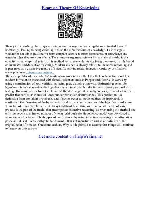 Falsification and refutation | PDF