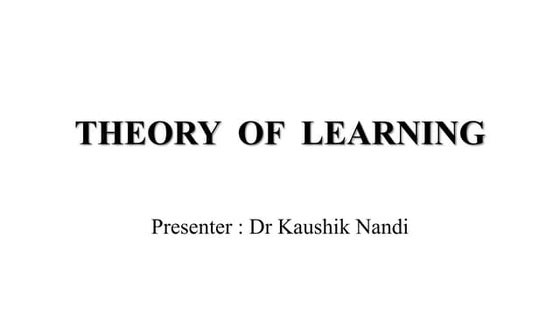 Learning theories | PPT
