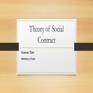 Theory of social contract | PPTX