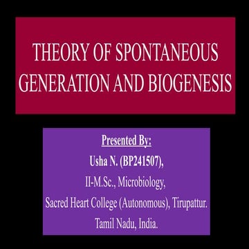 LECTURE 3 SPONTANEOUS GENERATION THEORY.pptx