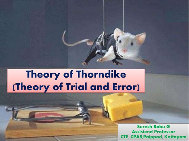 Thorndike multifactor theory | PPTX