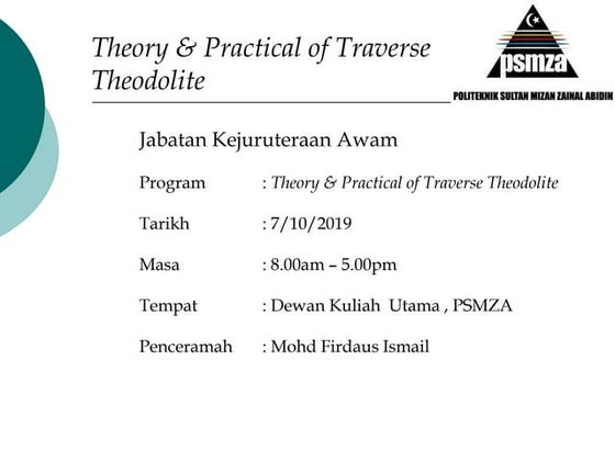 Cara pengukuran menggunakan total station | PDF