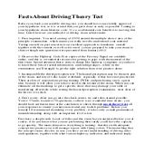 Theory Test Practice